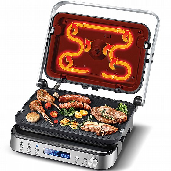 SMART MULTI CONTACT 6-IN-1 PRO GRILL סדרת היוקרה 2025 fire 10Pr0 ...